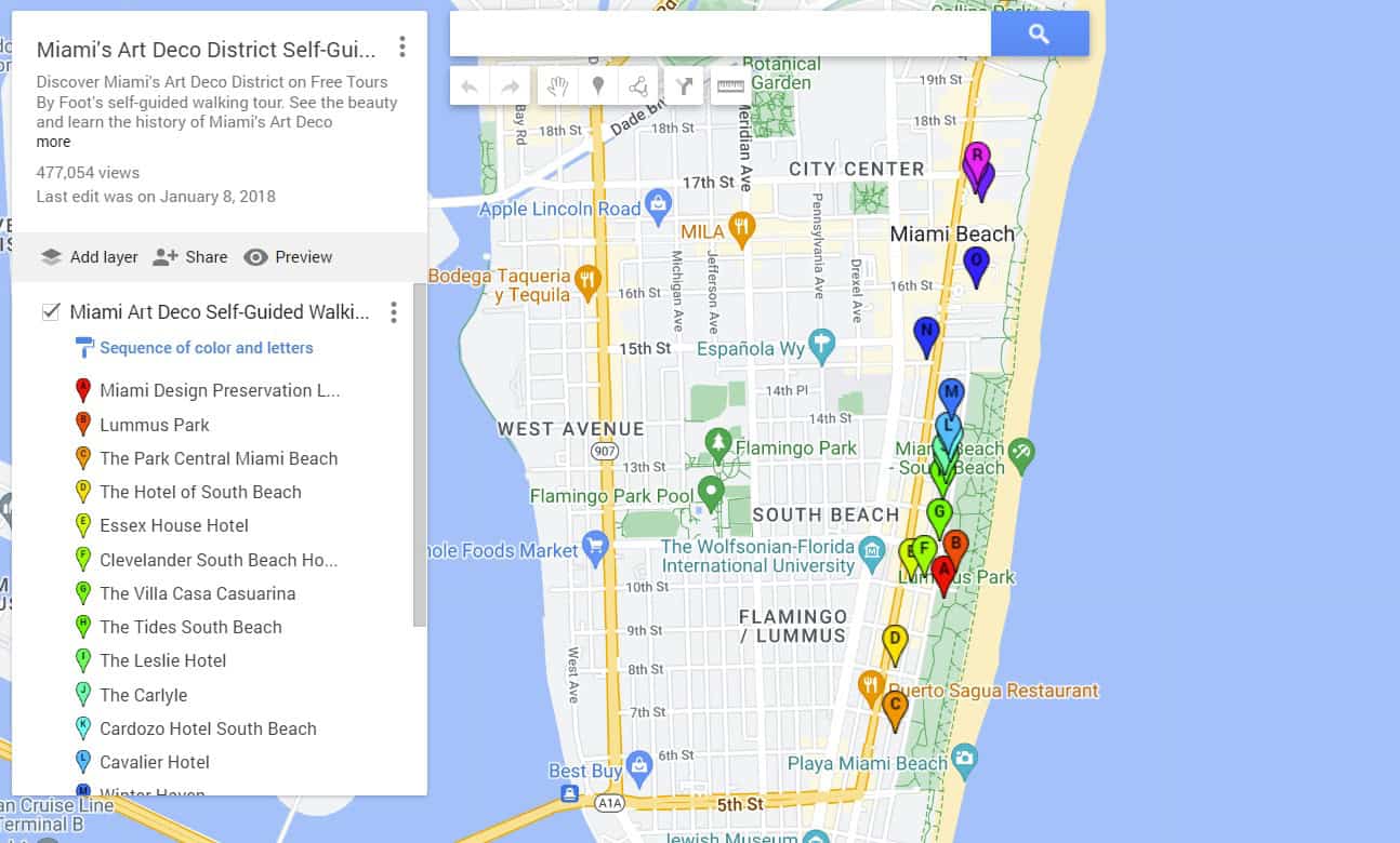 Miami Art Deco District Walking Tour | Self-Guided with Map
