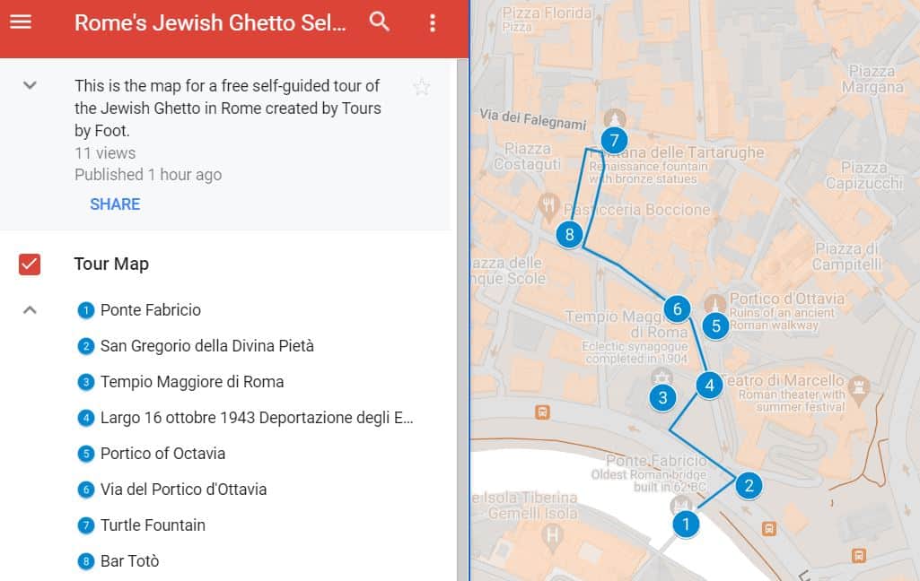 Jewish Ghetto Rome | Map of Things to Do and See
