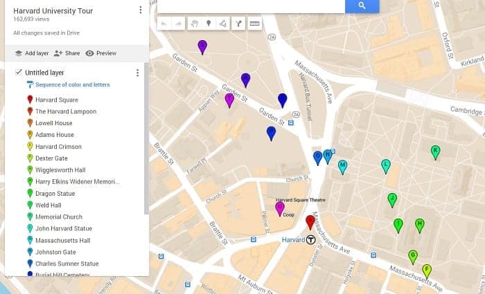 Harvard University Campus Map