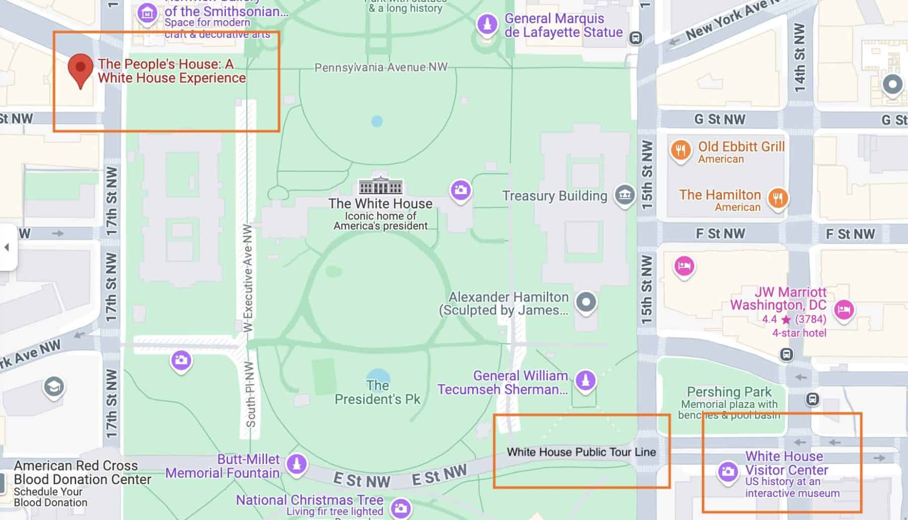 White House Visitor Map Germantown White House | Independence Visitor