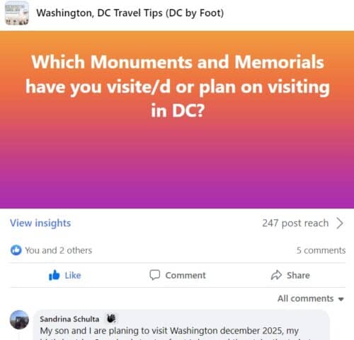 25 Washington DC Monuments to Visit (written by local tour guides)