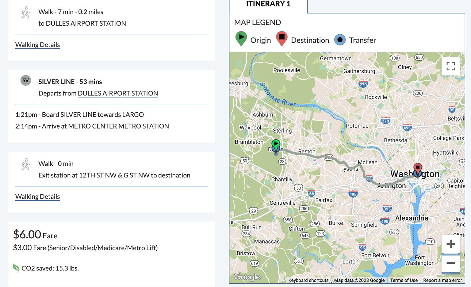 How to Use Metro between Dulles Airport and Washington, DC