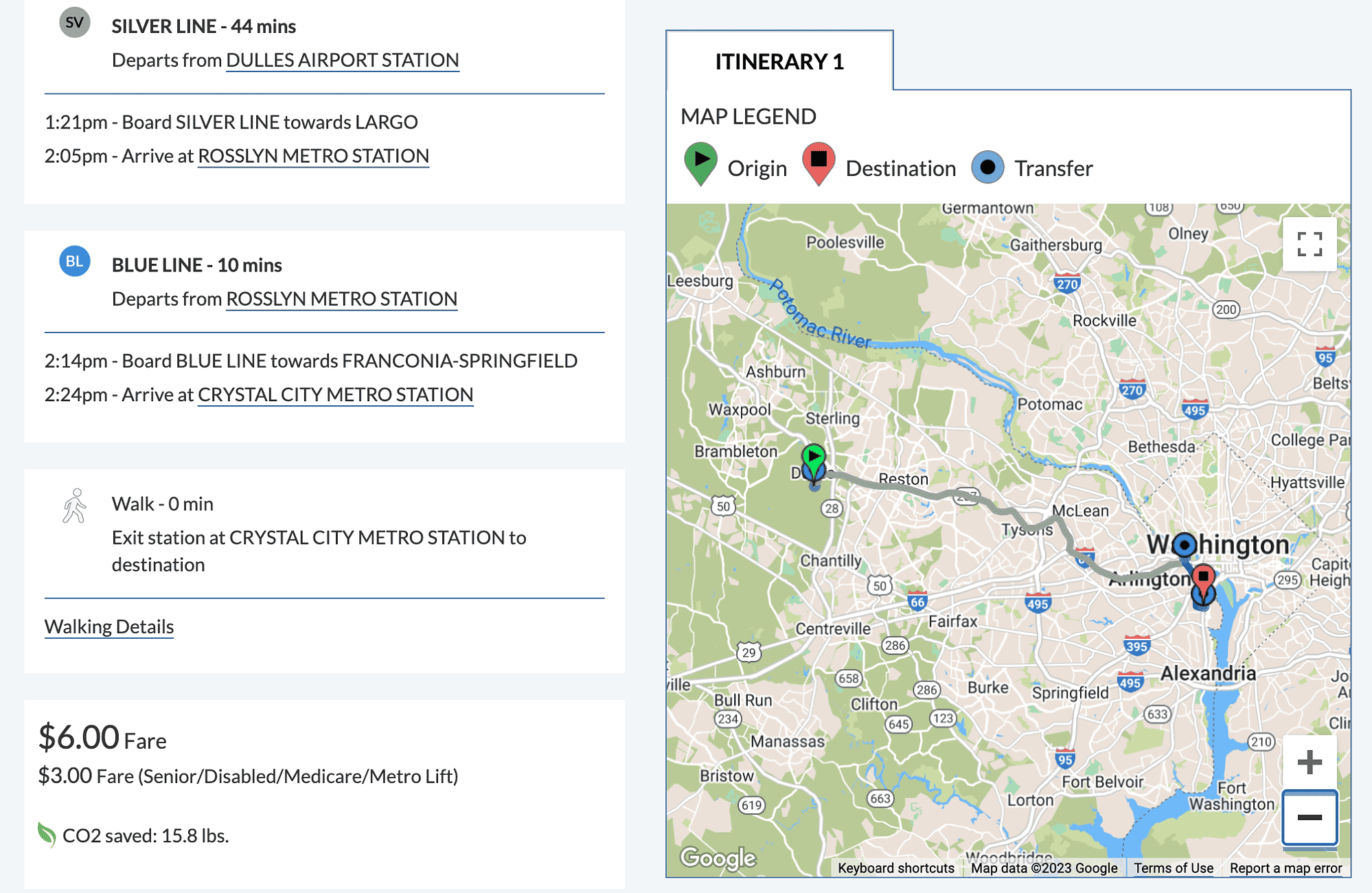 How to Use Metro between Dulles Airport and Washington, DC