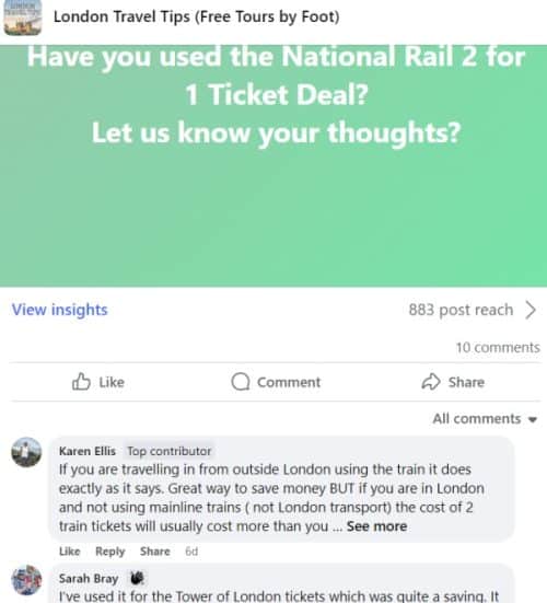 2 for 1 London Attractions | National Rail Tickets Deal