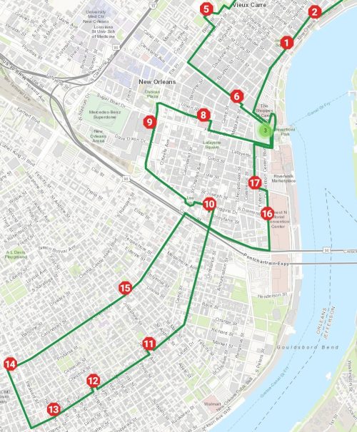 New Orleans Hop-on Hop-off Maps and Routes