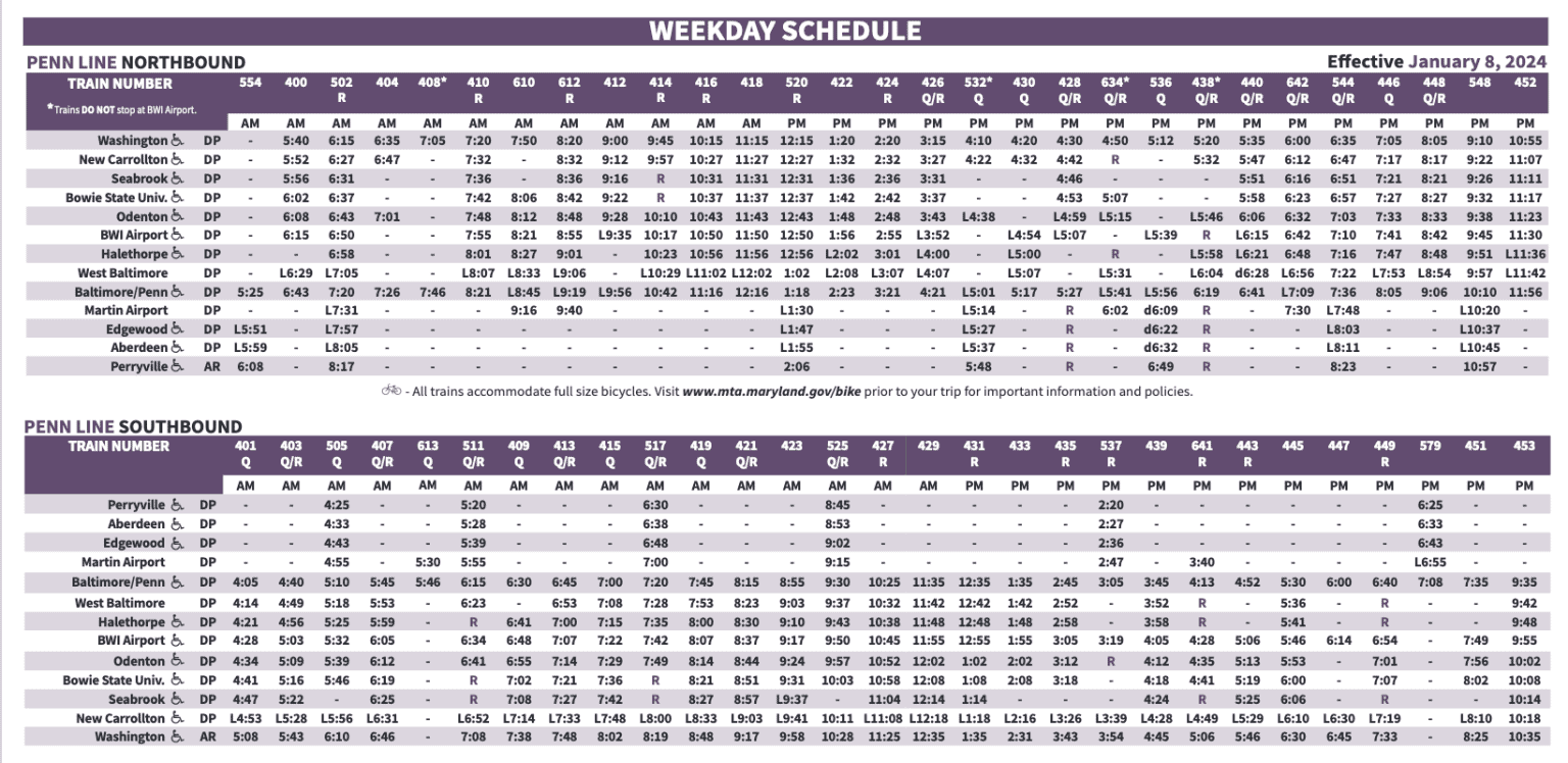 BWI Airport To and From Washington DC Union Station