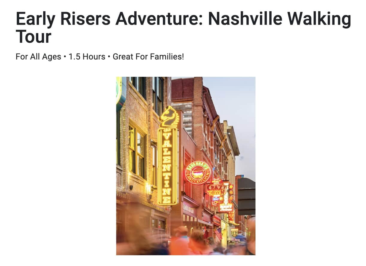 Nashville Walking Tours | Runs Daily!